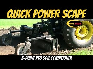 Quick Attach 3 Point Tractor PTO Soil Conditioner Implement