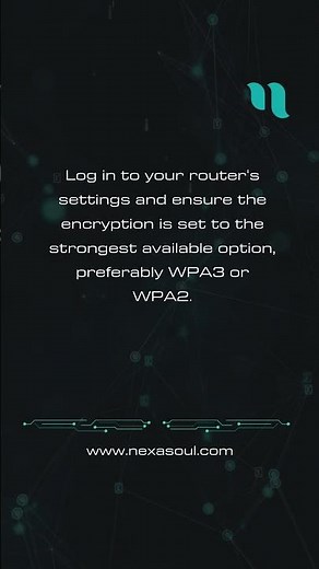 Secure your Wi-Fi 🔐 Use WPA3 or WPA2 encryption in your router settings for stronger protection.