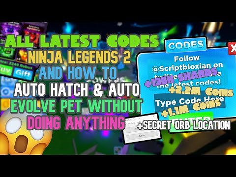 All Codes For Ninja Legends 2 | Auto Hatch & Auto Evolve Without Doing Anything | Ninja Legends 2
