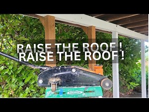 How to Lift a Carport with a Car Jack and Replace Old Posts | DIY Step-by-Step