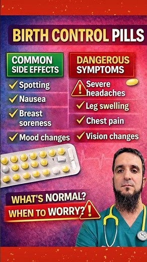Birth Control Pill Side Effects: What’s Normal? #gynecology #contraceptivepill #birthcontrolpills