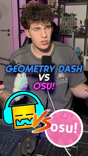 🧐Geometry Dash VS osu! !? #shorts #gaming #geometrydash #osu #shorts