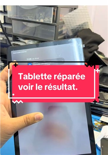 Tablette réparée, voir le résultat.#reparer #reparation