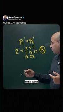 Let’s solve a CAT Question on Number Systems in 60 seconds with Arun Sharma
