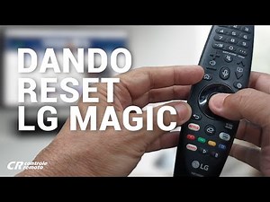Como dar reset no controle remoto LG smart magic para voltar as configurações de fábrica. 🔥