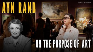 1.3K views · 37 reactions | What is the purpose of art? What can a novel do that nonfiction can't? Ayn Rand answers. Watch on YouTube: https://hubs.la/Q02MnjJP0 | Ayn Rand Institute | Facebook