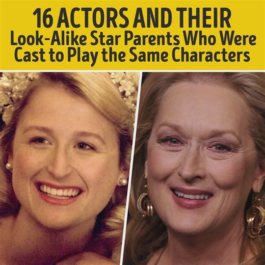 57K views · 196 reactions | 16 Actors and Their Look-Alike Star Parents Who Were Cast to Play the Same Characters | Bright Side | Facebook