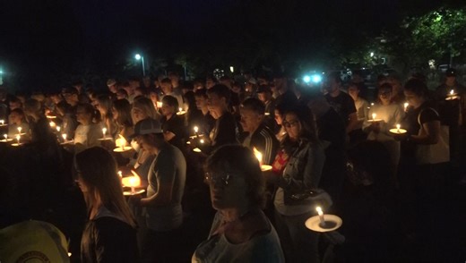 Turning Point USA CMU chapter holds candlelight vigil for Charlie Kirk