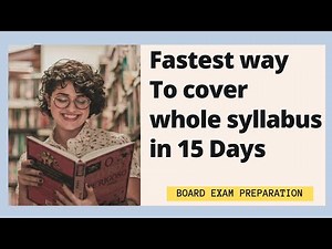 🔴 FASTEST Way to Cover Whole Syllabus || How to Complete Whole Syllabus in 15 Days