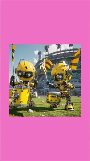 "Lockstep Overdrive" Robot Drum Corps #drumline #cadence Cute Robots! (103)