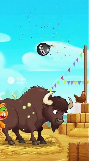 “Fat Orange Cat vs. The Exploding Buffalo!”