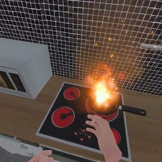 Fire Kitchen: A VR training app designed to teach users how to safely extinguish kitchen fires
