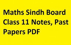 Maths Sindh Board Class 11 Notes, Past Papers PDF