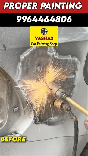 Skoda Rapido professional painting restoration Bangalore