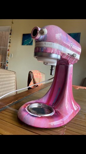 Painting my KitchenAid Mixer Cover Art | Fun Cooking Project