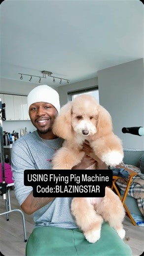 Vionell Pompilus on Instagram: "✨ Flying Pig Shower Machine Demo ✨ Today I’m showing you exactly how I use my @FlyingPigGrooming shower system & their Stand Up blow Dryer 🥰😍 — a game changer for keeping your pup’s coat clean, healthy, and irritation-free! 🐶💦 Step-by-step: 1️⃣ Start by filling tub up two inches 2️⃣ Apply your shampoo into the water 3️⃣ Use the Flying Pig power button to turn on machine — the pressure helps remove dirt, debris, and product buildup. 4️⃣ Rinse until the water ru