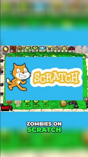 I made plants vs zombies in scratch! #scratch #plantsvszombies #gamedev