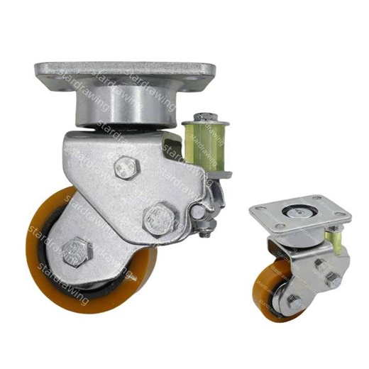 SS 80mm Forklift Stabilization Castor Electric Pallet Truck Caster Wheel