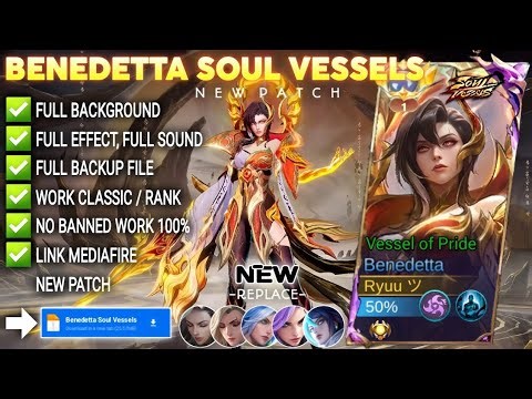 NEW! Script Skin Benedetta Soul Vessels - Vessel Of Pride No Password | Full Effect Voice | Terbaru