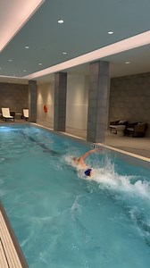 Describe this swim in one word 🏊🏻‍♂️💨 Having some fun opening the jets in my new pool 😁 | Brent Hayden