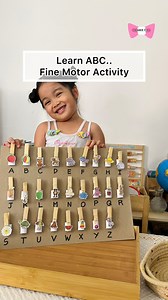 320K views · 789 reactions | Let’s make Alphabet Learning more fun and challenging!邏#happyfia #playandlearn #learningisfun #funlearningexperience #homeactivities #preschoolers #happykids #learningthroughplay #activityforkids #preschoollife #learningtogether #learning #kidscrafts #activities #playtime #funlearningactivities #finemotorskills #finemotoractivity #finemotordevelopment #HappyKids | BABEE FIA | Facebook