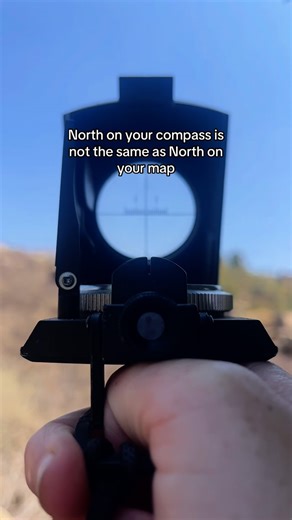 Emergency Prep | Outdoor Skills on Instagram: "How to convert between your compass and your map. 🧭🗺️ . . . #survival #outdoors #landnavigation #prepper #survivalskills #hiking #camping"