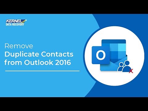 How to Remove Imported Duplicate Contacts from Outlook 2016?