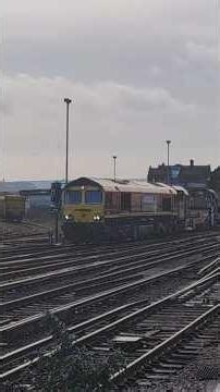 Freightliner 66502 arrives at Eastleigh