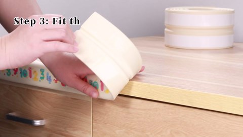 Edge Protector for Baby 6.5ft Soft Protective Foam Cushion Furniture Edge and Corner Guards Baby Child Proofing Cartoon Digital Pattern Odorless Safe for Table,Fireplace,Countertop