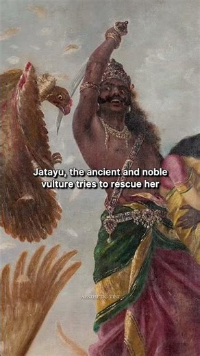 Ravana Carrying Sita by Raja Ravi Varma 💔 #art #history #ramayan