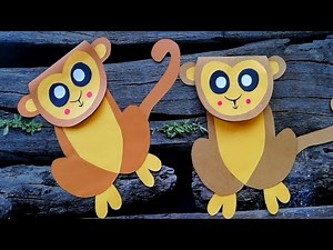 Monkey craft for Preschoolers🐒 |Easy paper animal | Paper monkey craft