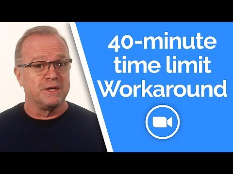 Zoom 40 minute limit workaround | VideoSEOPro