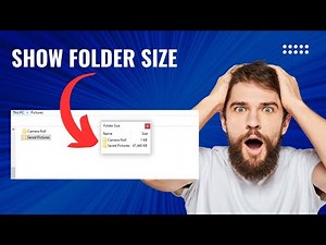How to show folder size without opening other apps in Windows 10 or Windows 1
