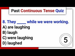 ENGLISH GRAMMAR TEST using Past Continuous TENSE