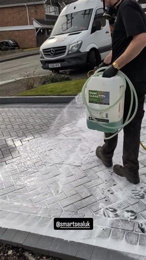 Say Goodbye to Green Growth 🦠❌ Green Clear Removes Algae and Lichen While Preventing Regrowth for Months. Simply Apply and Let It Dry! Keep Your Driveways, Patios, and Fences Looking Fresh All Year Round. 🏠💯 📸 - @smoutpressurewashing #GreenClear #BlockPaving #HomeDIY #DIYCleaning #Cleaning #GreenGrowth #Driveway | Smartseal UK Ltd