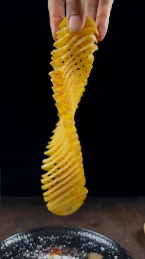 Crispy Potato Spring #shorts #potato #asmr #tornadopotato