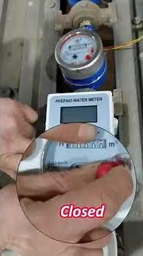 Smart water meter close valve on magnet attack