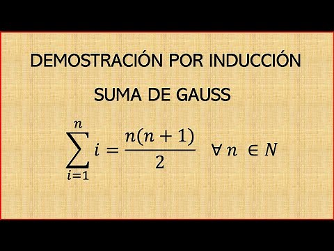 Suma de Gauss: Demostración por Inducción Matemática (Sumatorias)