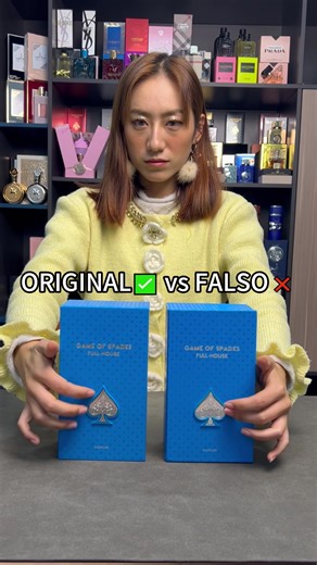 The difference between the original and fake GAME OF SPADES FULL-HOUSE#original #fake #viral #gameofspadesfullhouse #perfume