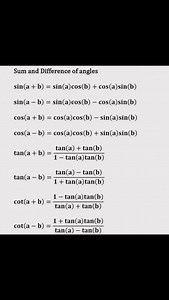 Sum and difference formulas | Mathematics Hub | Facebook