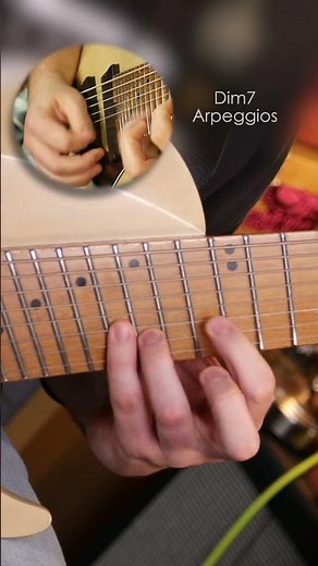 8 String Diminished Arpeggios That Loop Forever ♾️🎸 #8string #8stringguitar #yngwiemalmsteen