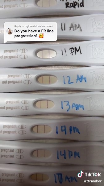 First Response Pregnancy Test Line Progression