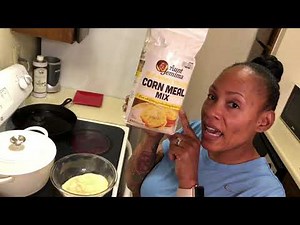 Hot water corn bread