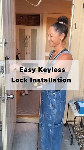 Installing this new lock was so much easier than I thought it would be! And let me tell you, it’s an instant life improvement not needing to have house keys. This isn’t sponsored, but I am really happy with this lock! If you want the link, comment with a 🔐 and I’ll send it to you! What prompted me to get a keyless lock? Being accidentally locked out of the house several times by…I won’t name names but it rhymes with Seven. 😂 Now I can let myself back in! You can also create unique codes for an