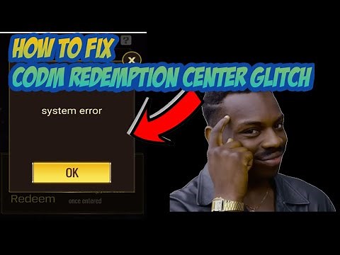 HOW TO FIX *SYSTEM ERROR*. BUG IN CODM REDEMPTION CENTER 100% REAL 😱