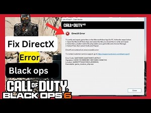 Fix DirectX Error in Call of Duty Black Ops 6