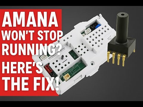 Fixing an Amana Washer That Won’t Stop Draining – Pressure Sensor Repair