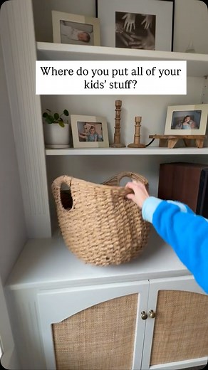 Baskets under ottomans, coffee tables with storage, built ins, and a few Amazon cabinets. Spaces made just for the kids so the mess stays somewhat contained. If you’re looking for an organization account that’s real, practical, and imperfect… this might just be your page. Follow for simple home systems and storage ideas that actually work for busy families. Comment SHOP below for links!! home organization kid clutter storage ideas baskets built-ins ottoman storage coffee table storage amazon cab
