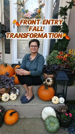 Fall Front Entry Transformation 🍂 | DIY Fall Containers, Pumpkins & More"