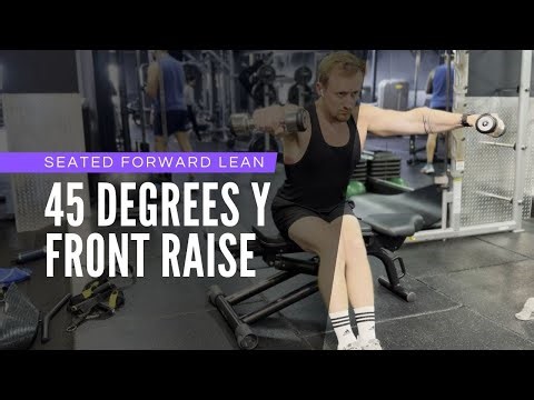 Seated Forward Lean 45 Degrees Y Raise